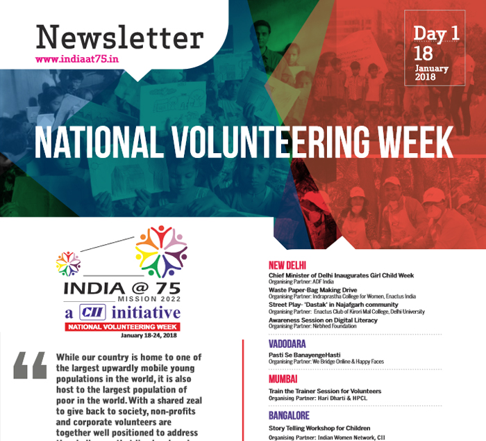 India @ 75 - National Volunteering Grid